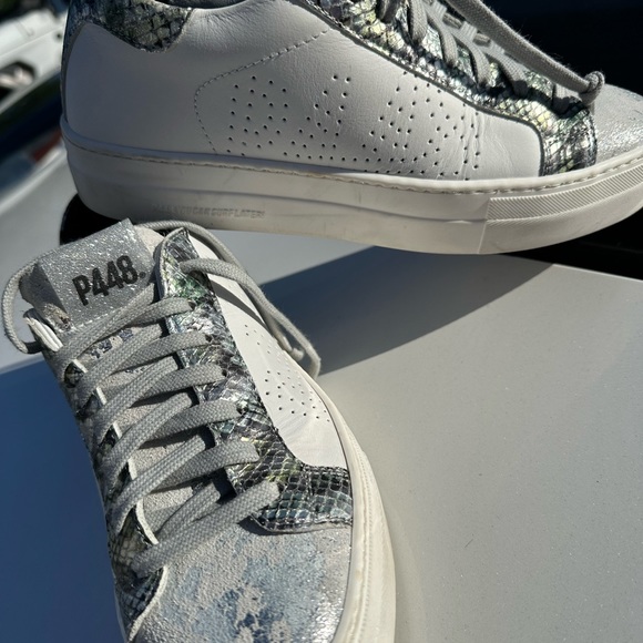 P448 | Shoes | P448 Icy Snake Print Sneakers | Poshmark